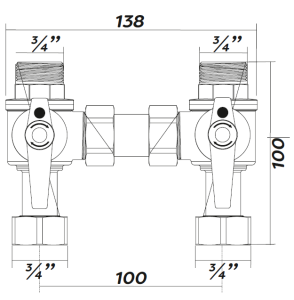 HIPER II Flushing bypass valve complete with insulation – HIUs by Inta